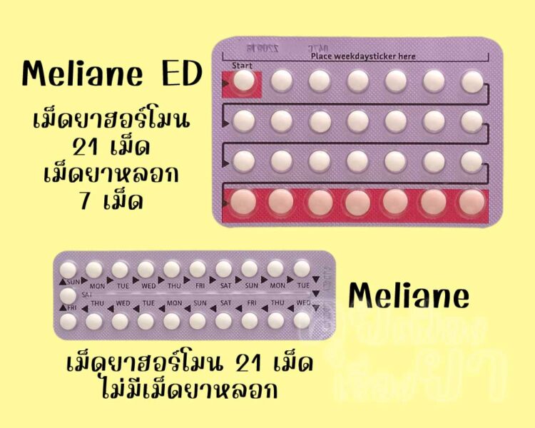 ยาคุม “เมลลิแอน อีดี” (Meliane ED) – คุยเฟื่องเรื่องยา