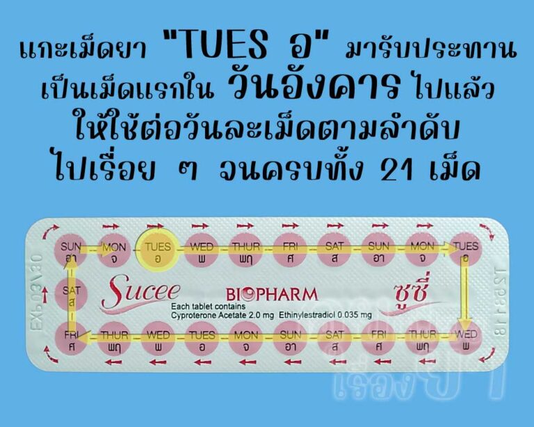 วิธีรับประทานยาคุม Sucee – คุยเฟื่องเรื่องยา